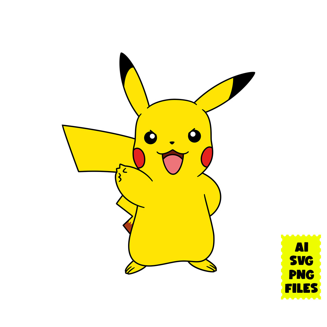 Funny Pikachu Svg, Pikachu Svg, Pokemon Pikachu Svg, Pokemon | Inspire ...