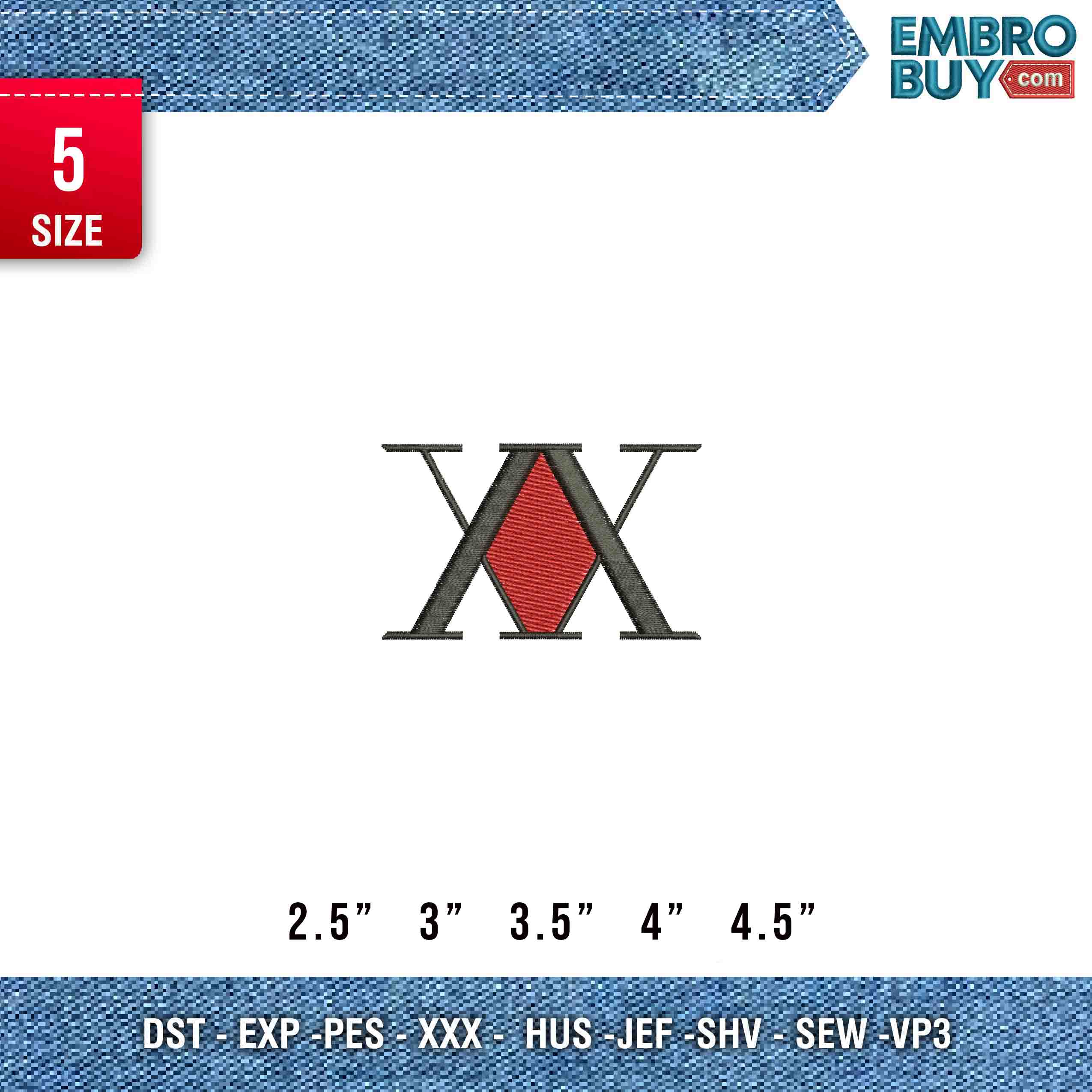HXH Logo / Anime Embroidery Design / Logo Design / Embroide | Inspire ...
