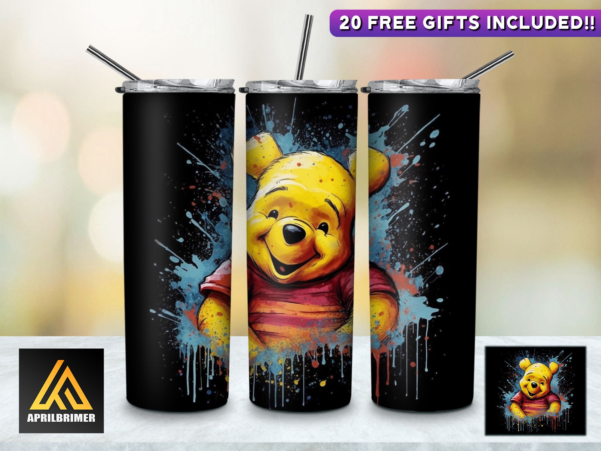 Aprilbrimer Tumbler, Aprilbrimer Cartoon Character Wrap Skin | Inspire ...