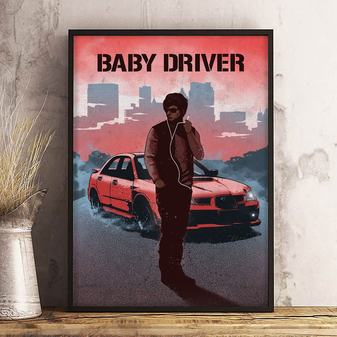 movie poster, film poster, baby driver poster, wall art, wal | Inspire ...