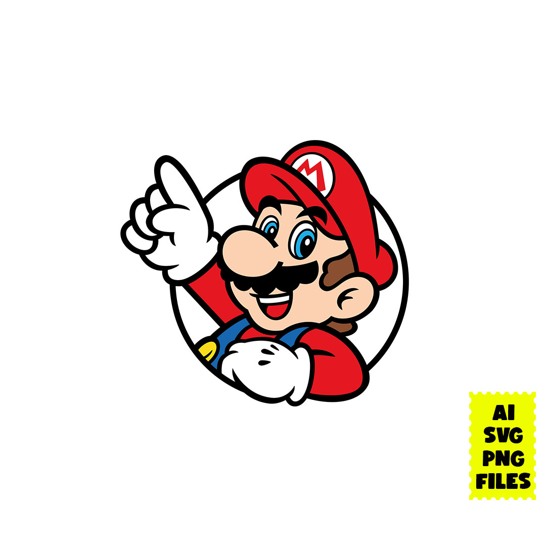 Super Mario Svg, Mario Face Svg, Funny Mario Svg, Mario Svg, | Inspire ...