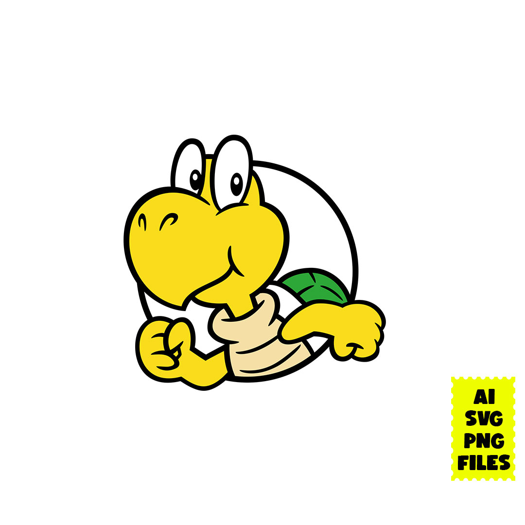 Koopa Paratroopa Svg, Super Mario Svg, Funny Mario Svg, Mari | Inspire ...