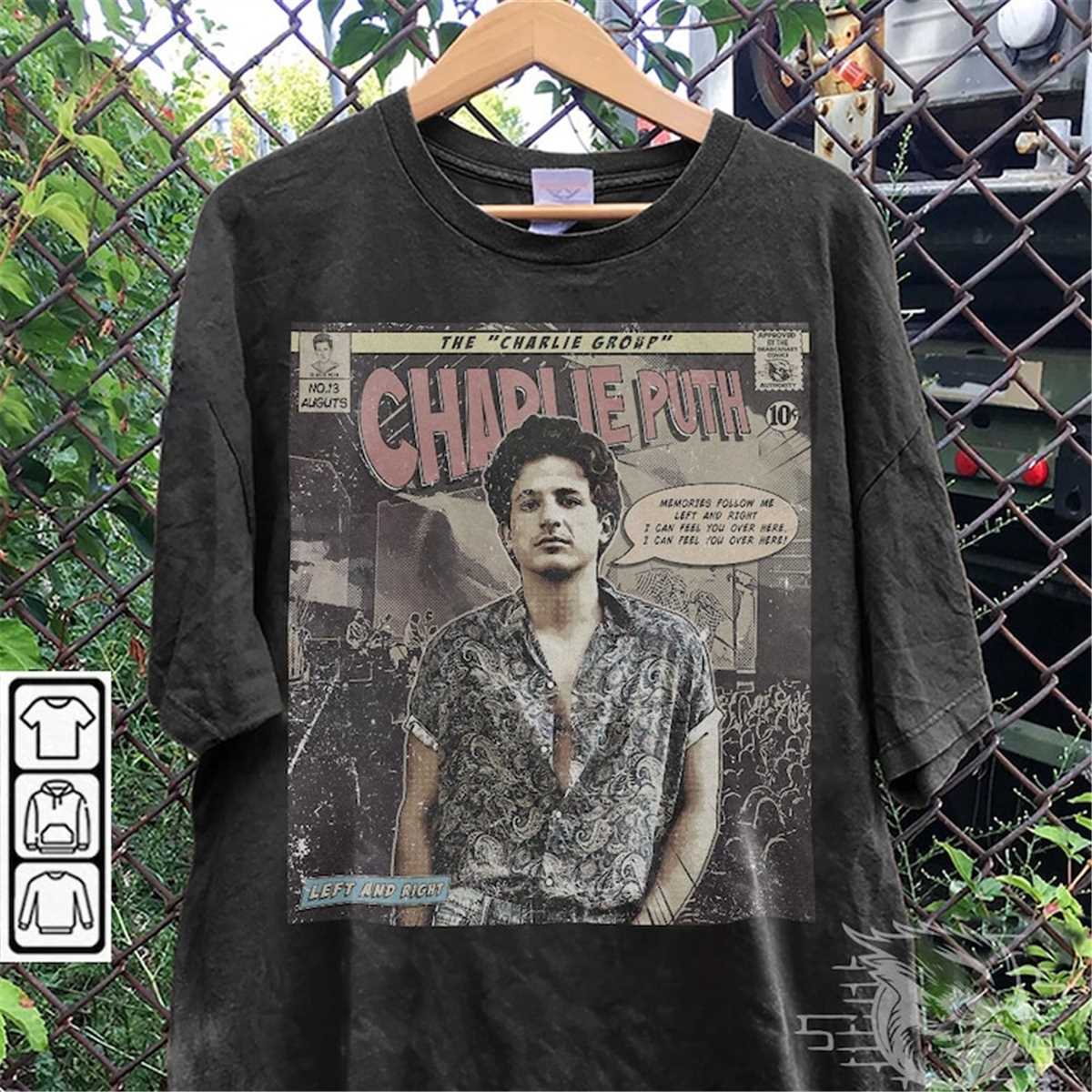 Charlie Puth Comic Shirt, 90S Vintage Merch Book Art Charlie | Inspire ...