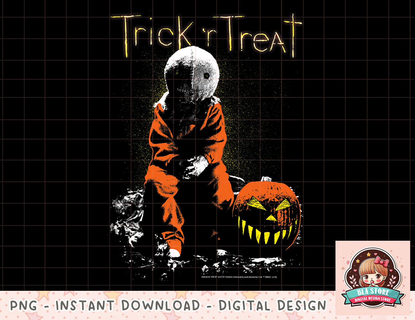 Trick r Treat Sitting Sam png, instant download, digital pri | Inspire ...
