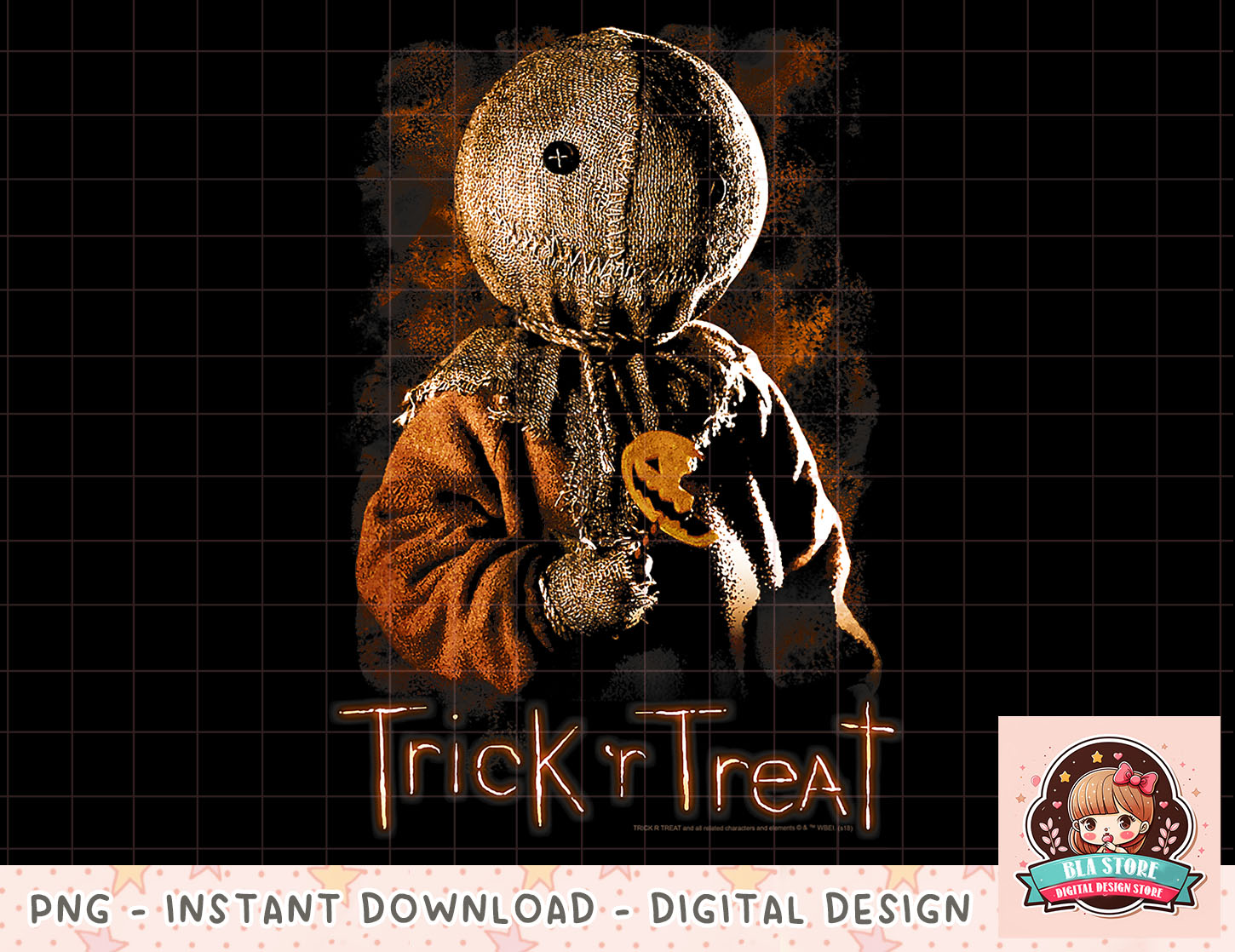 Trick r Treat Sucker png, instant download, digital print | Inspire Uplift
