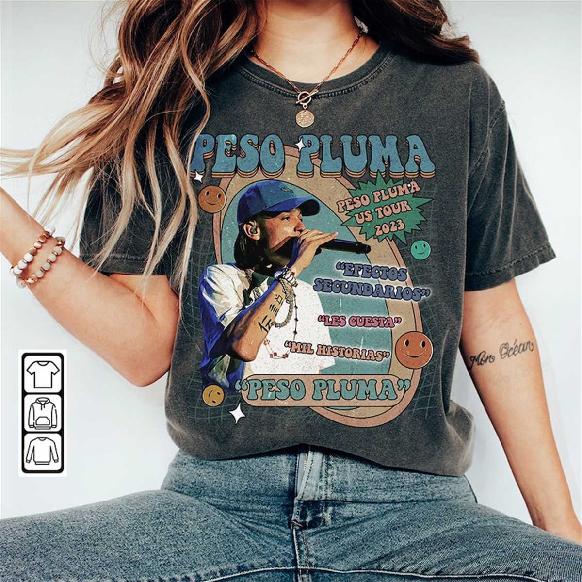 Peso Pluma Music Shirt, Album Vintage Graphic Y2K 90s, Peso | Inspire ...
