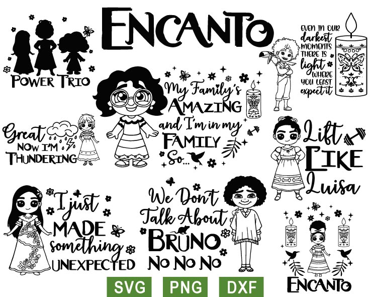 Encanto svg, Encanto Outline svg, Encanto Quotes svg, Disney | Inspire ...