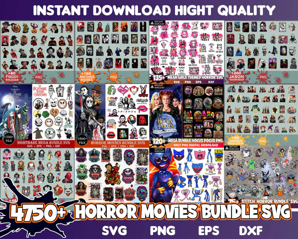 Horror Movies Mega Bundle, Halloween Horror Movie Bundle, Ha | Inspire ...