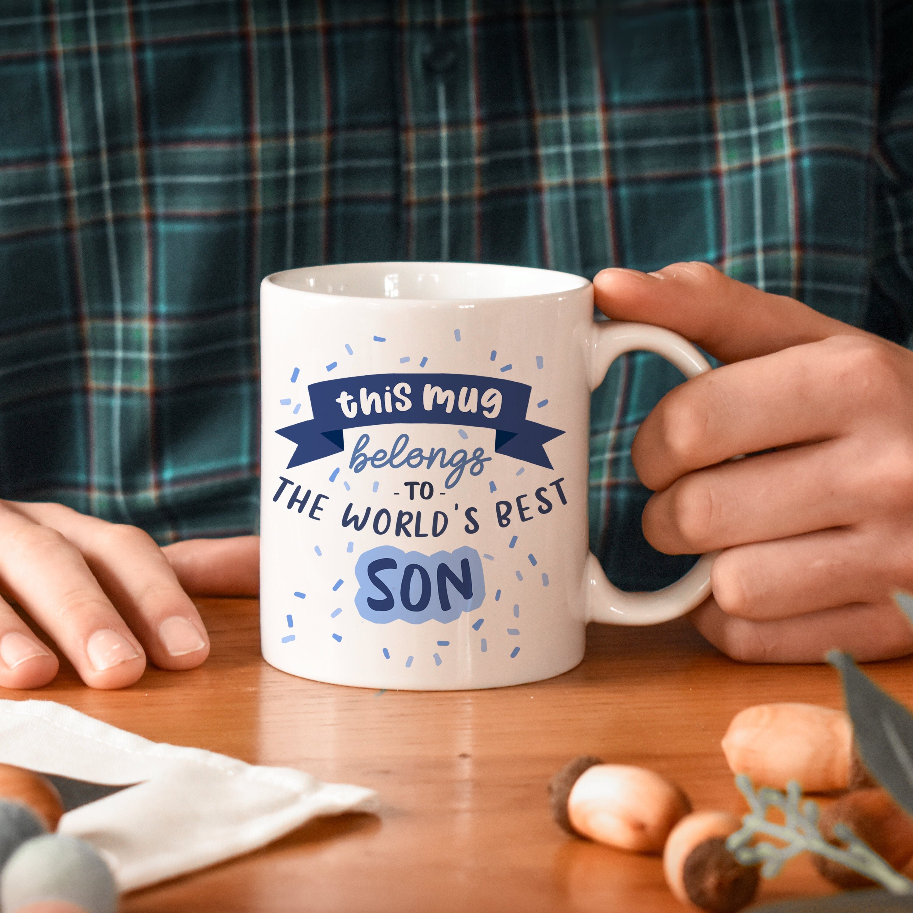 Worlds Best Son Mug, joke gift, gift for him, hap | Inspire Uplift