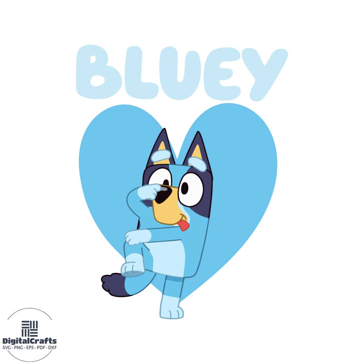 Bluey Family SVG Bluey Heart SVG Cricut For Files Design | Inspire Uplift