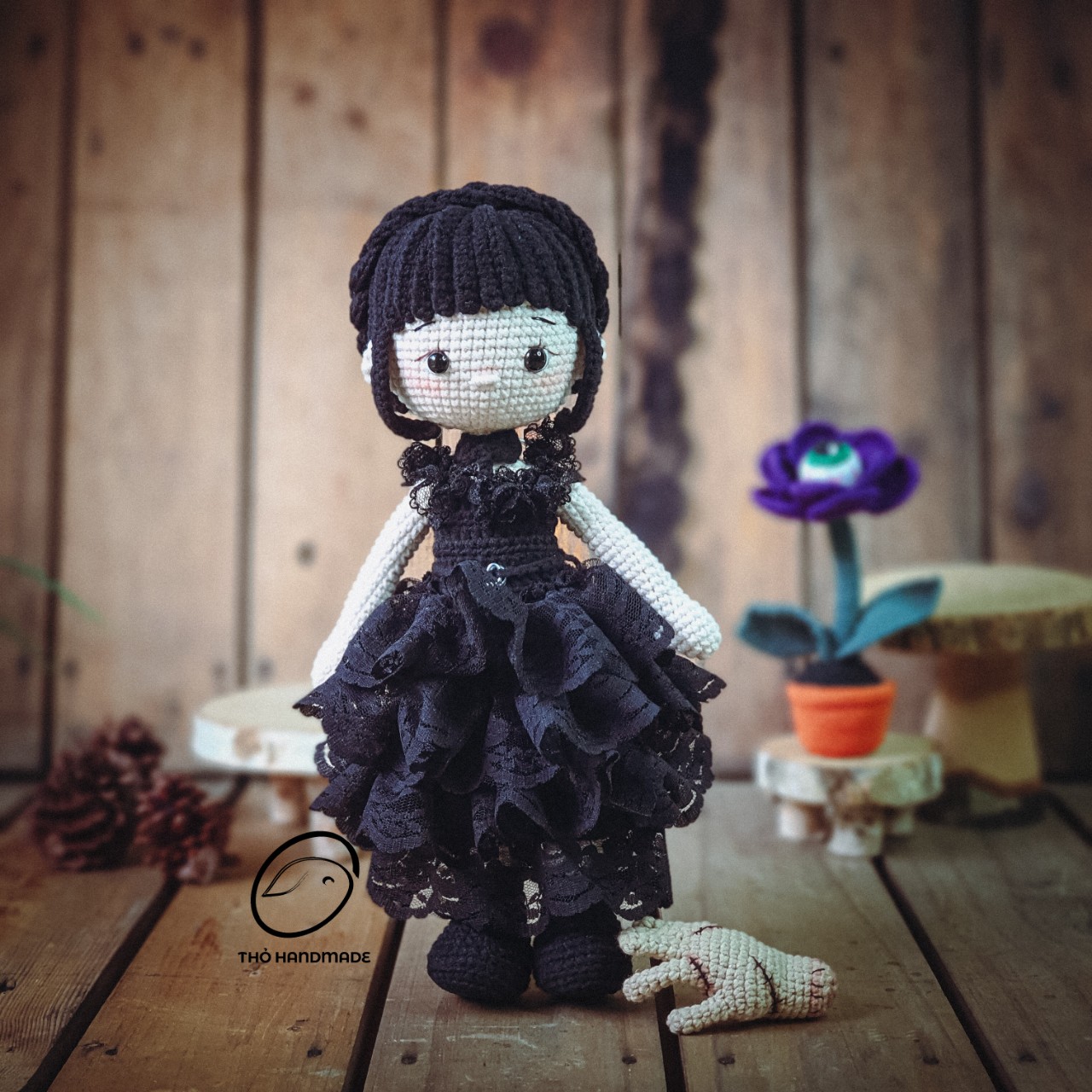 Wednesday Addams at Rave'N crochet amigurumi doll, crochet w | Inspire ...