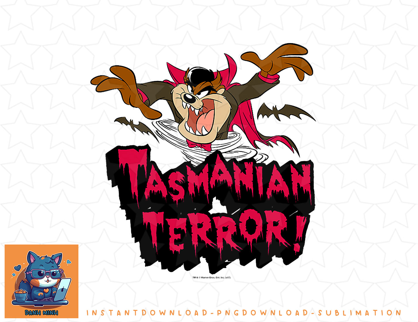 Looney Tunes Taz Terror png, sublimation, digital download | Inspire Uplift