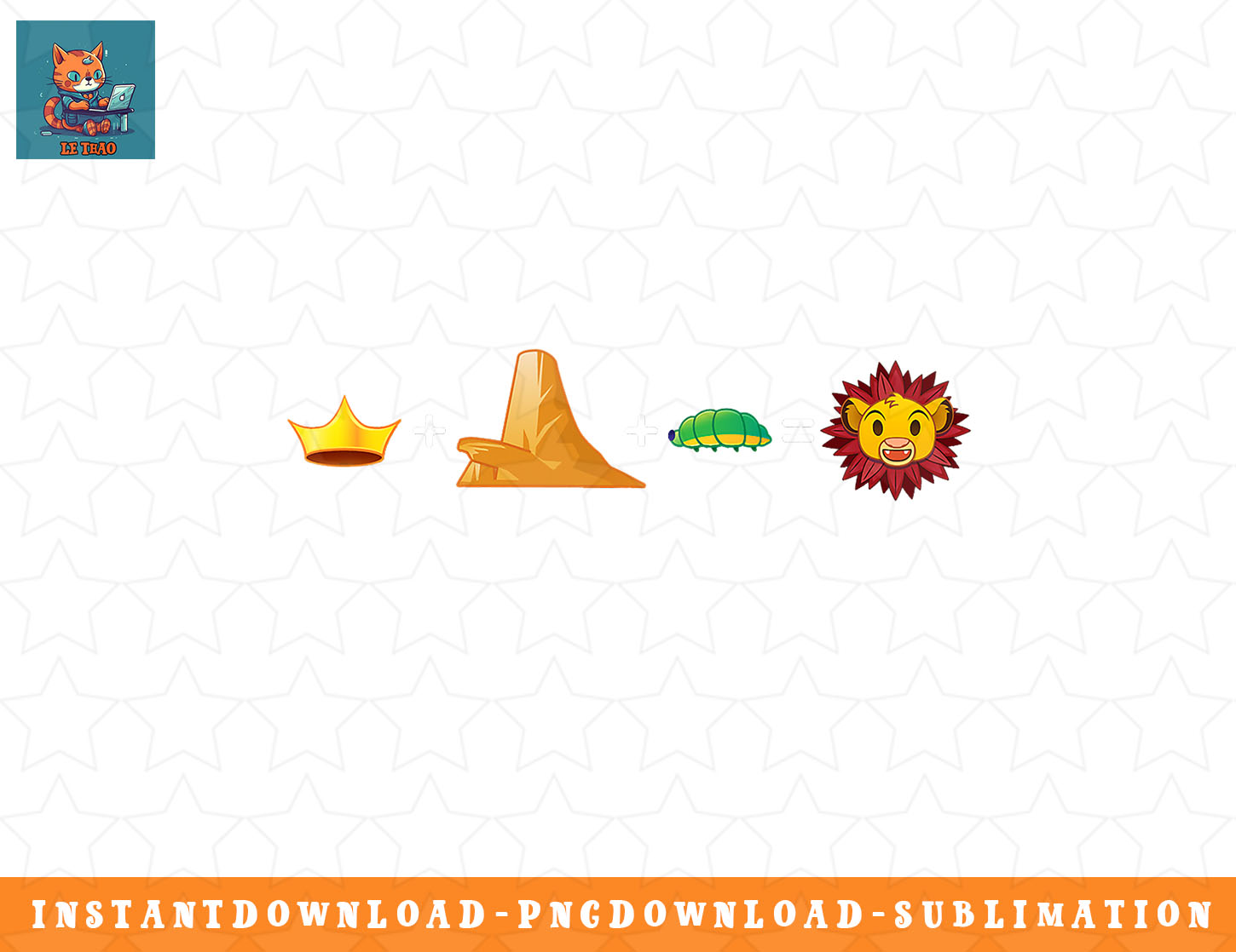 Disney The Lion King Simba Emoji Code Formula png, sublimati | Inspire ...