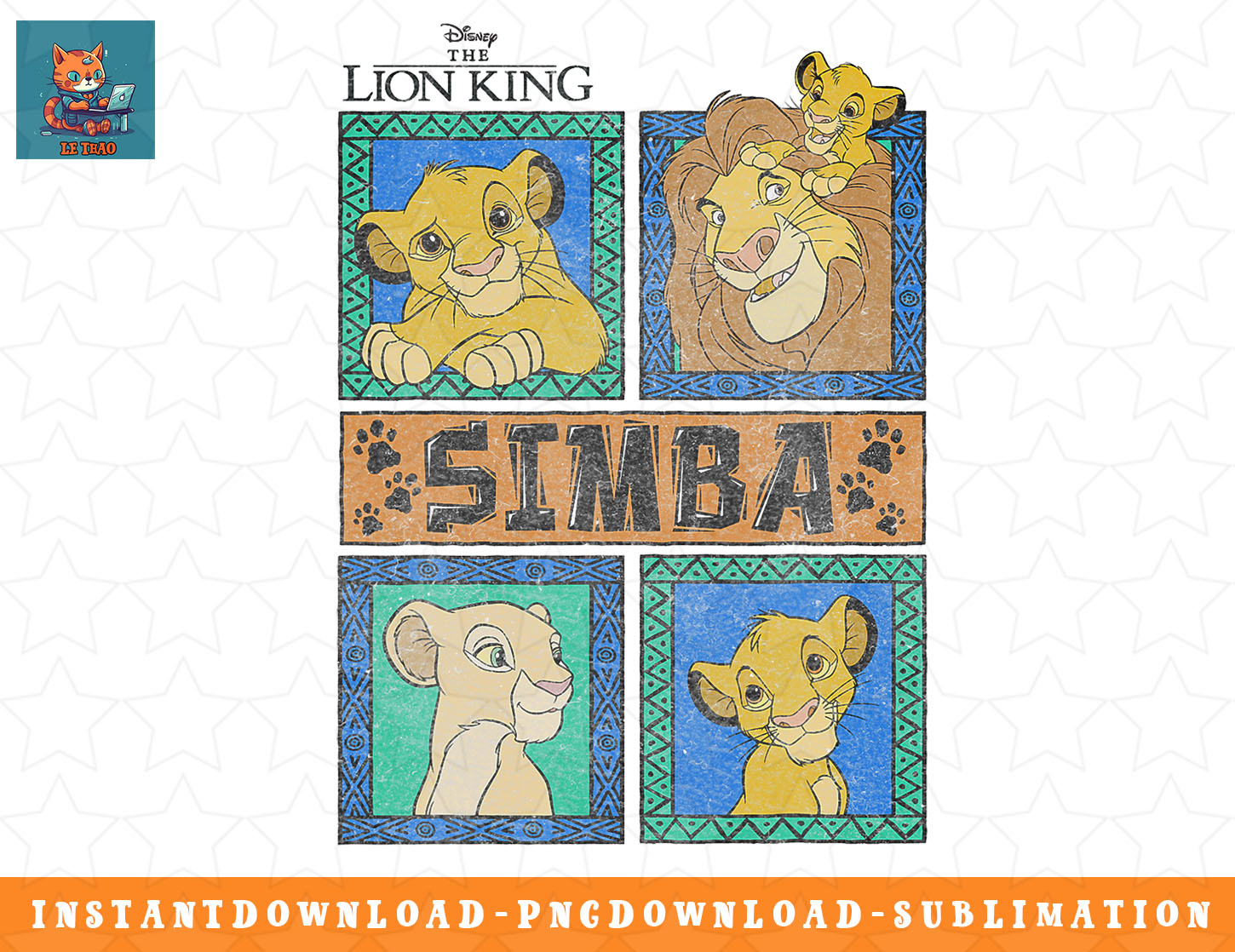 Disney The Lion King Simba Family Panels png, sublimation, d - Inspire ...