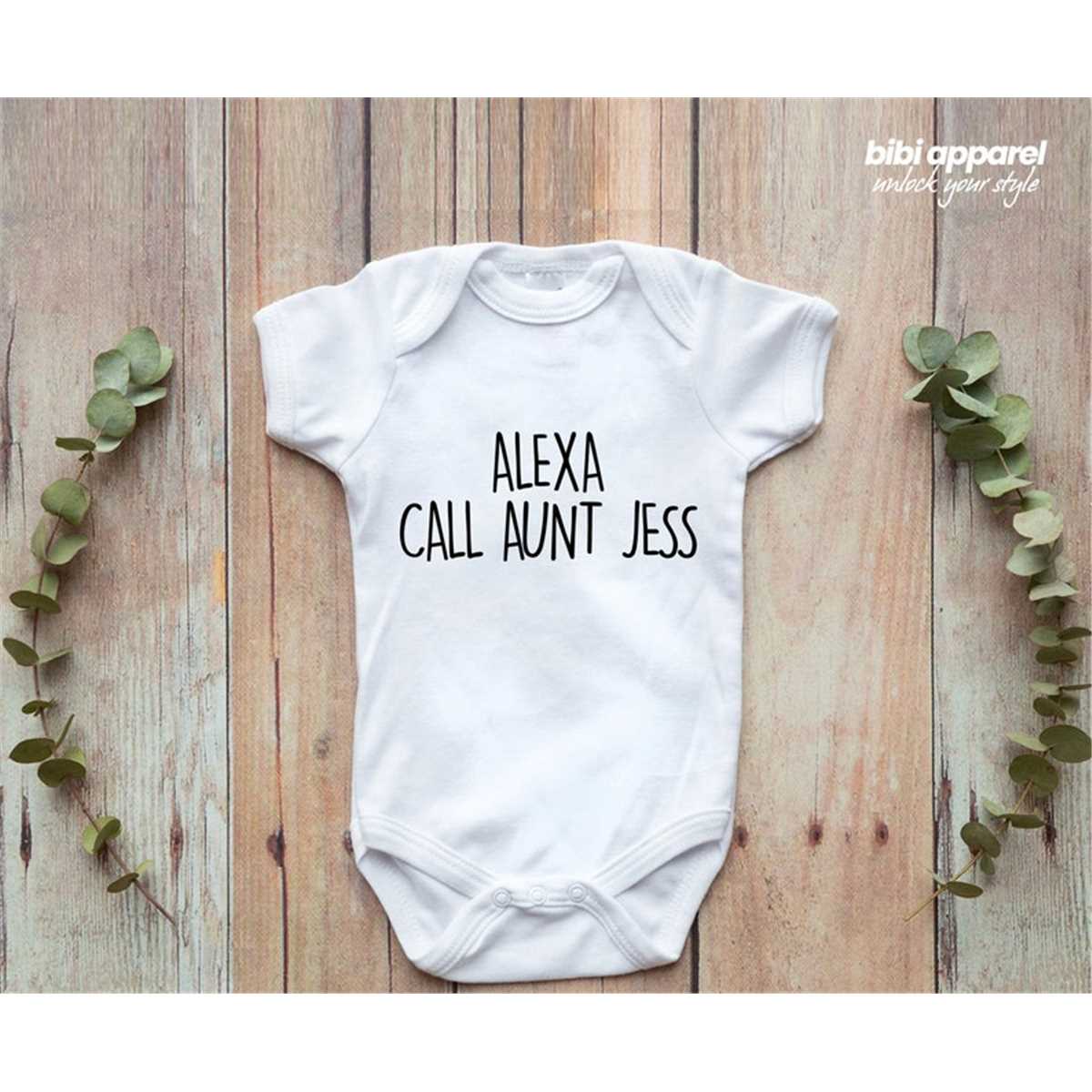 Personalized Baby Onesie, ALEXA Call Mommy, Alexa Call Grand | Inspire ...