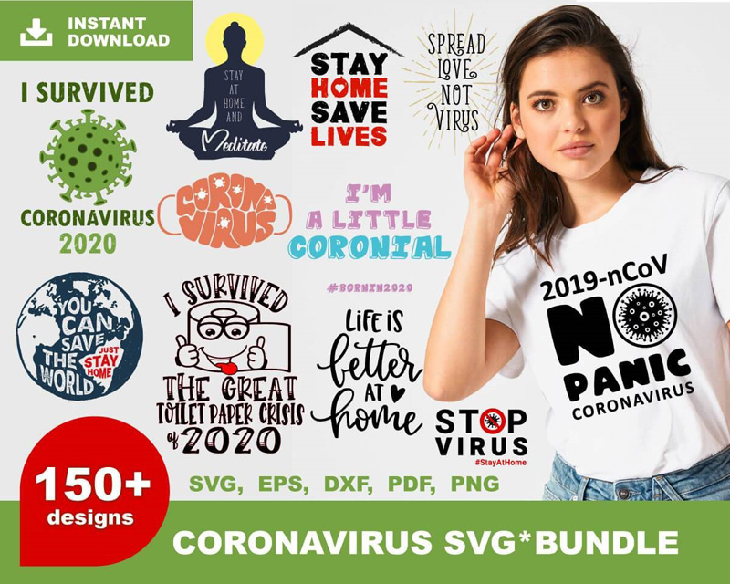 150 Coronavirus Bundle Svg, Trending Svg, Coronavirus Svg | Inspire Uplift
