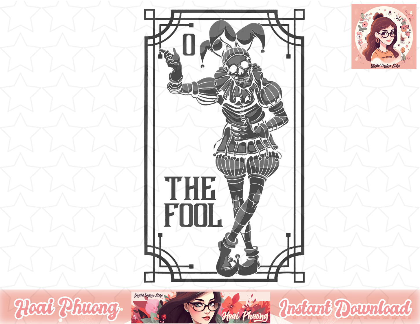 The Fool Tarot Card Satanic Halloween Occult Horror Pagan pn | Inspire ...