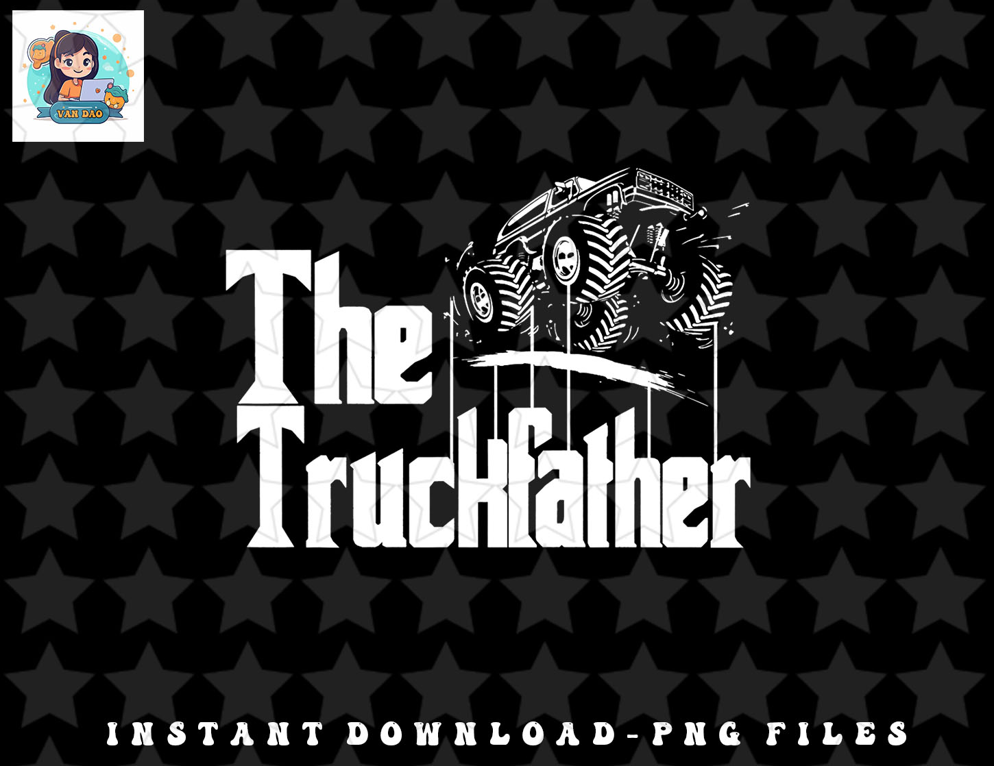 Monster Truck Jam Truckfather - Funny Dad Father UTE Pickup | Inspire ...