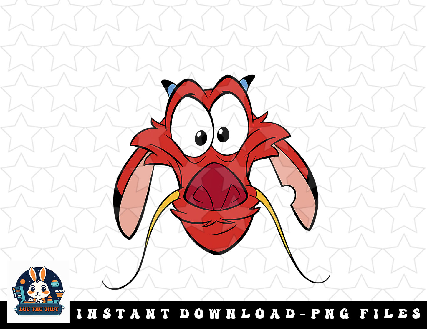 Disney Mulan Mushu Big Face png, sublimation, digital downlo | Inspire ...