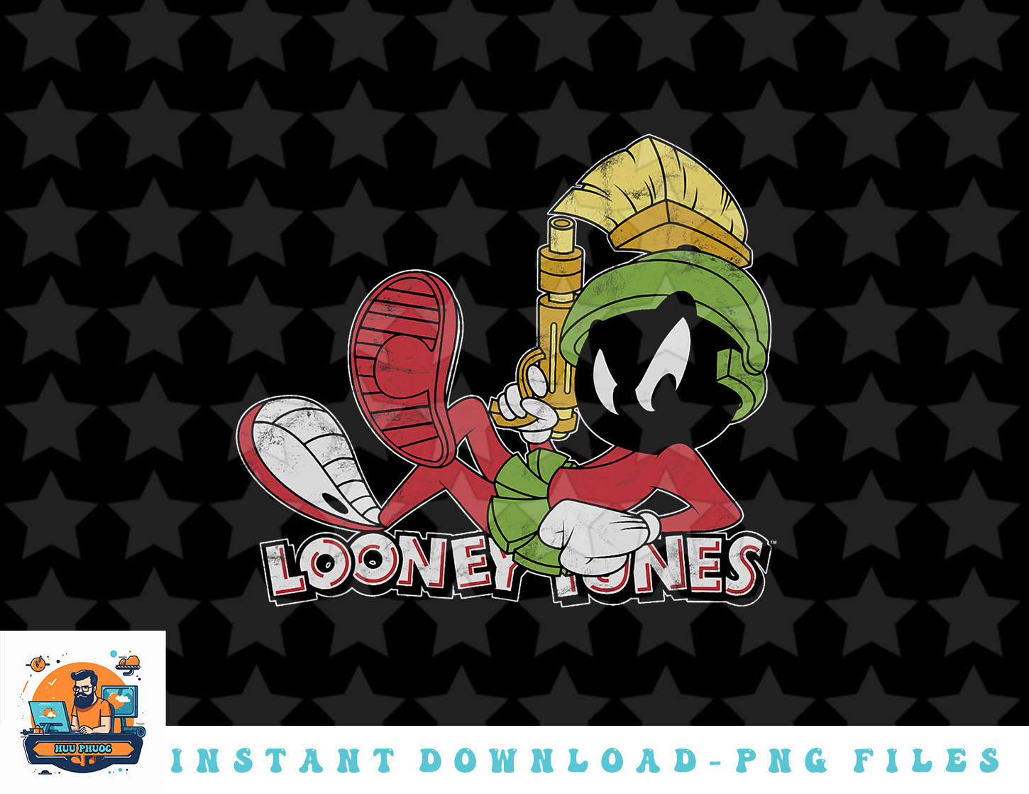 Looney Tunes Marvin The Martian Logo png, sublimation, digit | Inspire ...