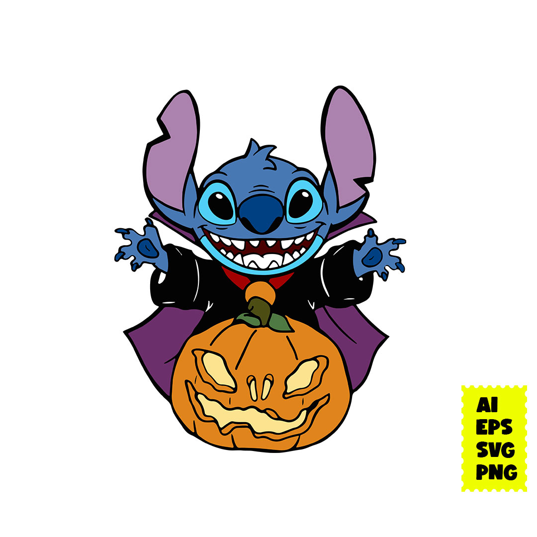 Devil Stitch Pumpkin Halloween Svg, Stitch Svg, Pumpkin Svg, - Inspire ...