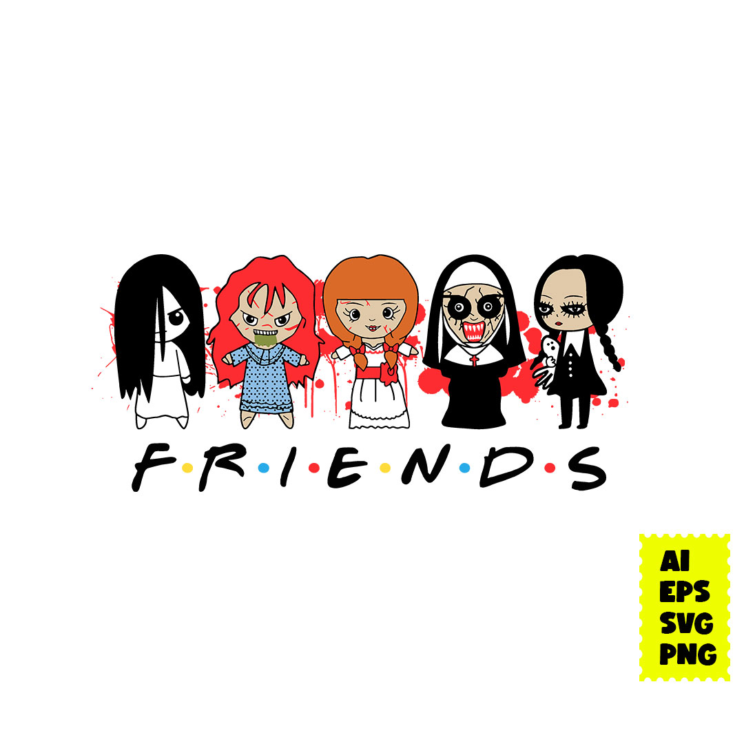 Female Friends Horror Svg, Friends Svg, Horror Movie Charact | Inspire ...