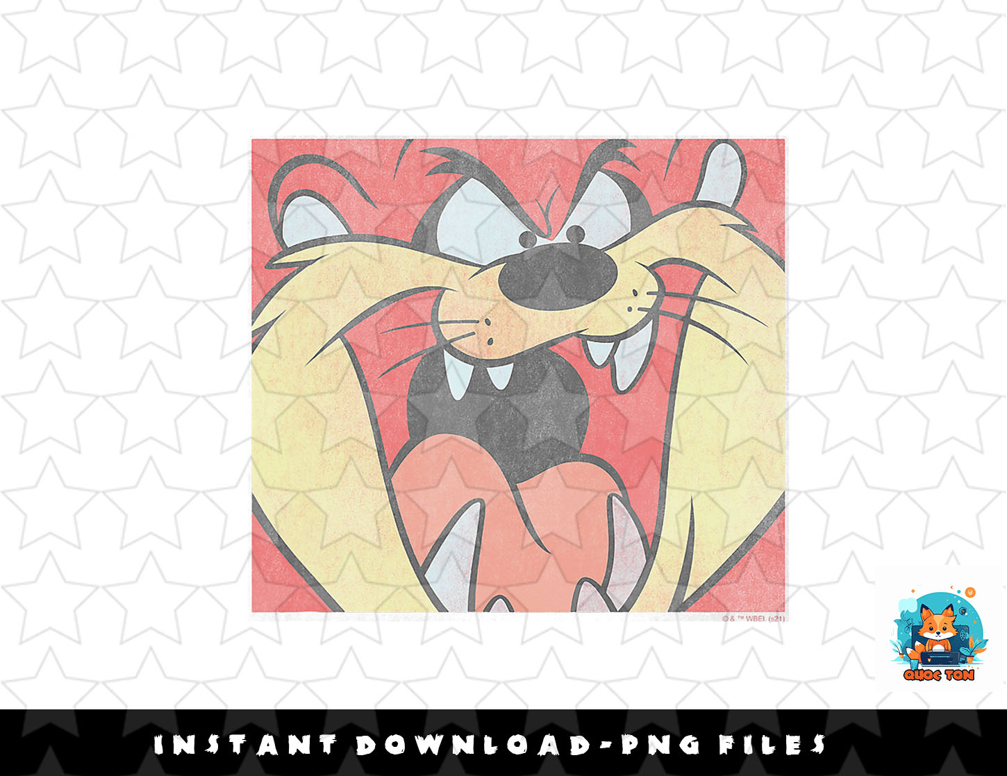 Looney Tunes Tasmanian Devil Big Face png, sublimation, digi | Inspire ...