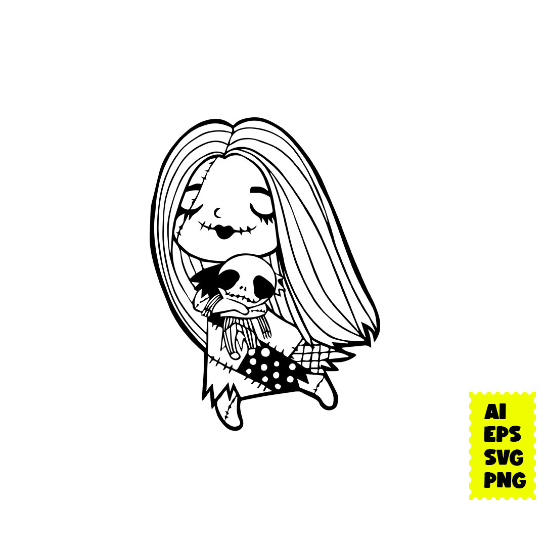 Halloween Sally Girl And Jack Skellington Svg Sally Svg Ja Inspire Uplift