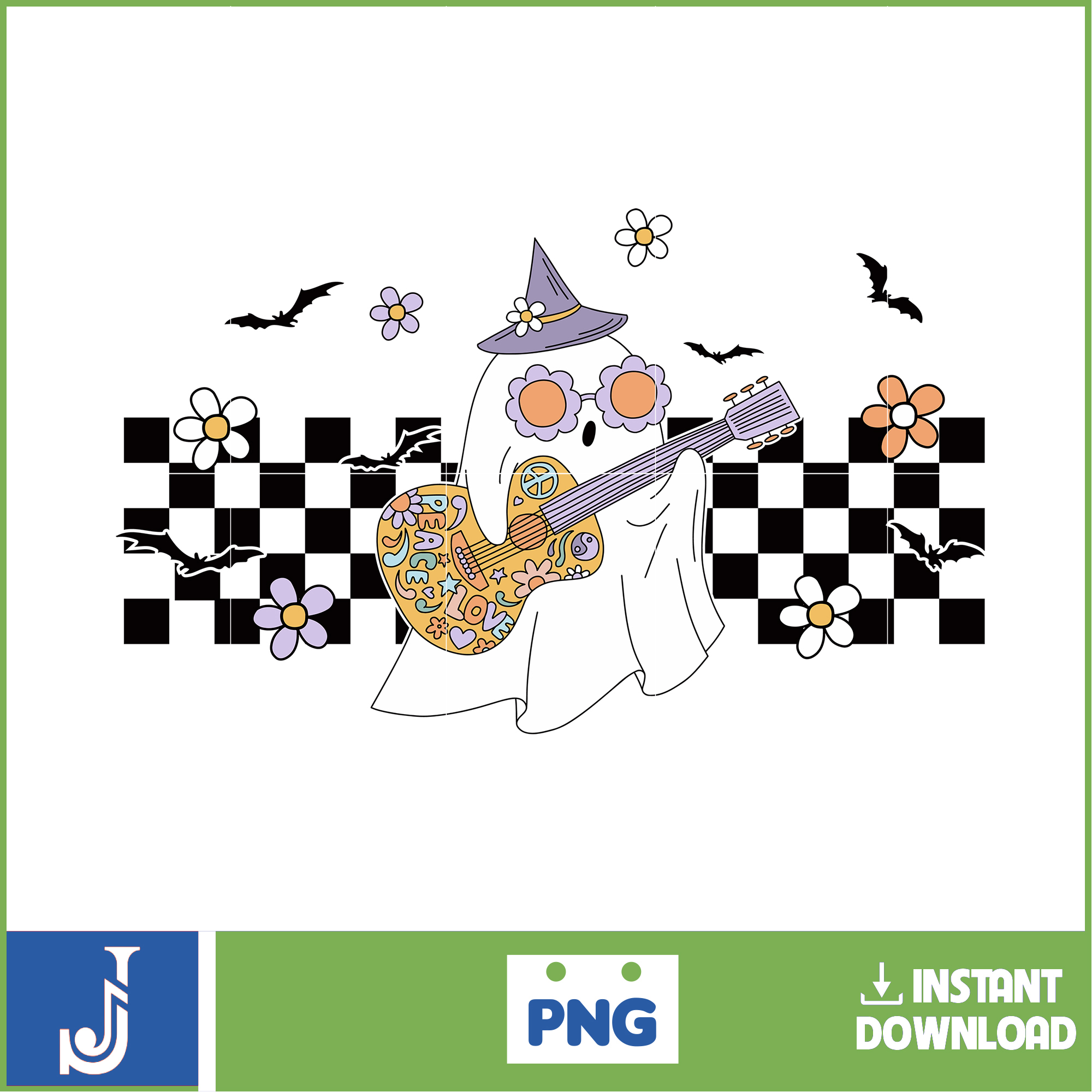 Retro Halloween, Retro Halloween png, Groovy Halloween Subli - Inspire ...