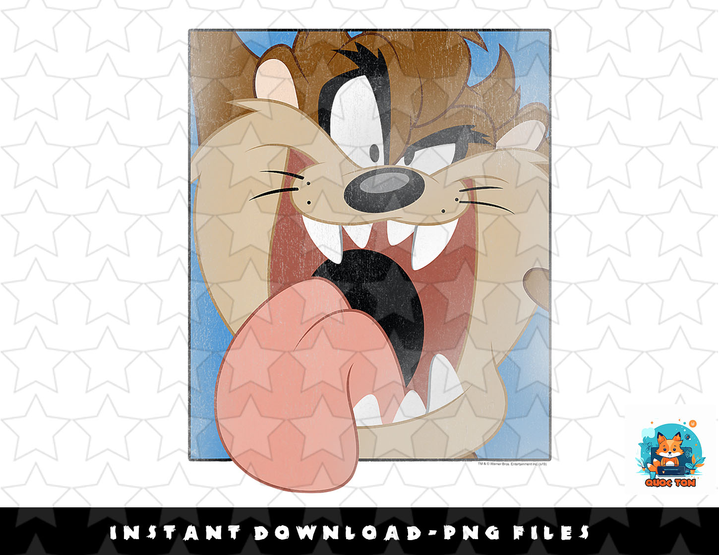 Looney Tunes Taz Closeup png, sublimation, digital download | Inspire ...