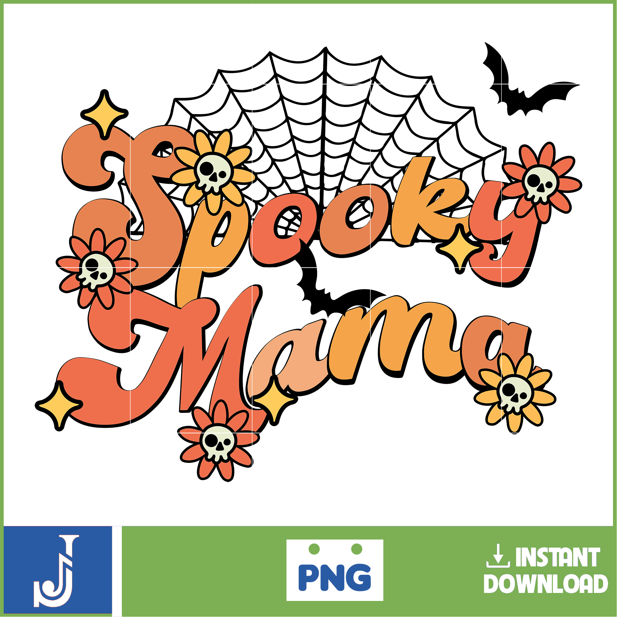 Retro Halloween, Retro Halloween png, Groovy Halloween Subli | Inspire ...
