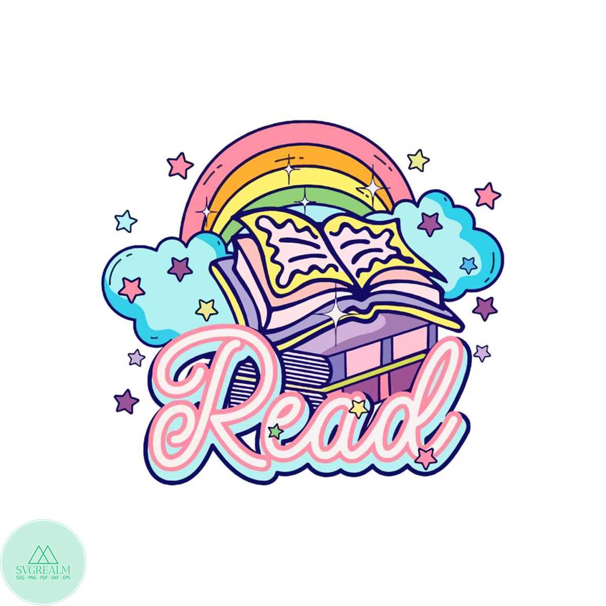 Read Retro Female Readers Svg For Cricut Sublimation Files | Inspire Uplift