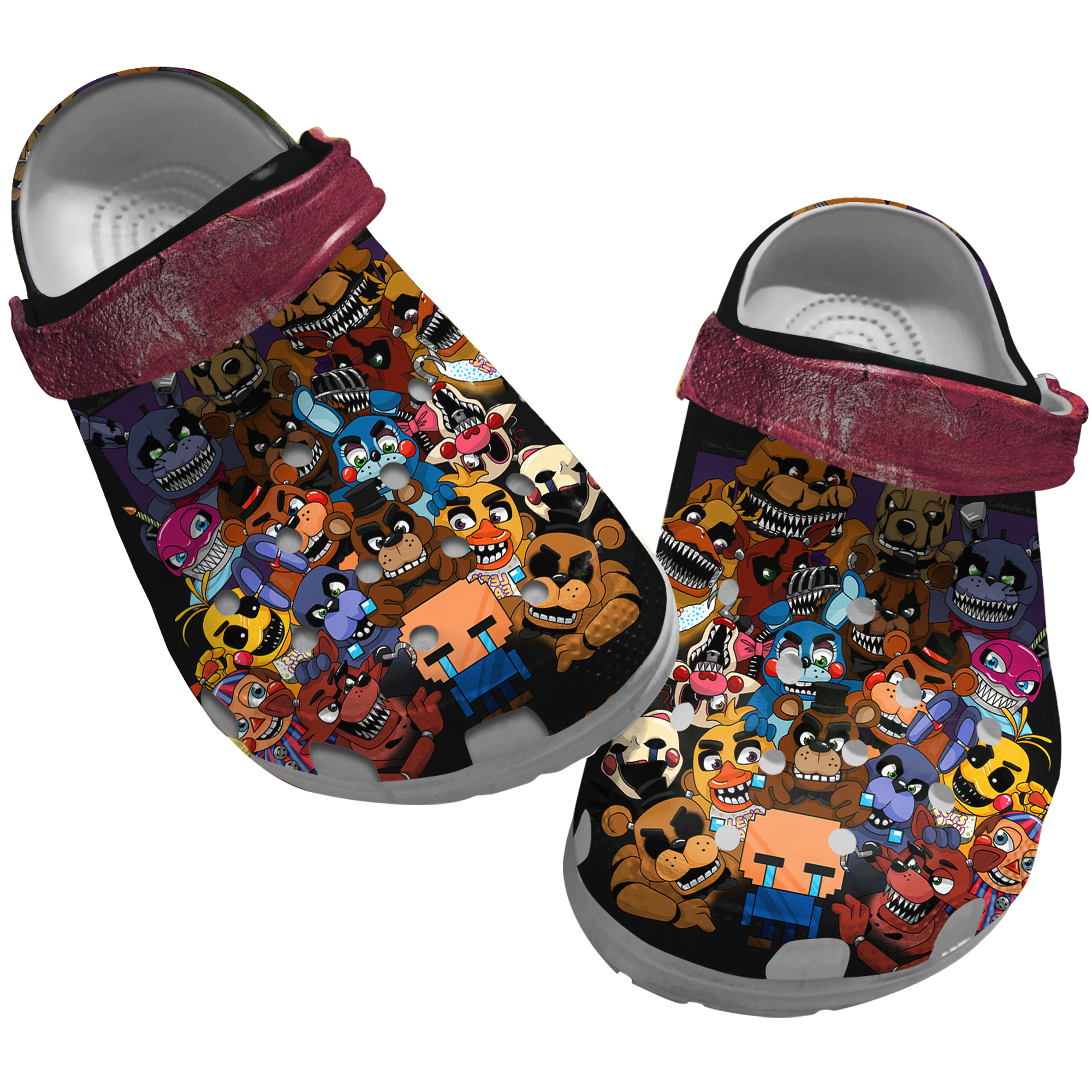 Game Crocs, Five Nights At Freddy's Crocs, Five Nights At Fr - Inspire ...