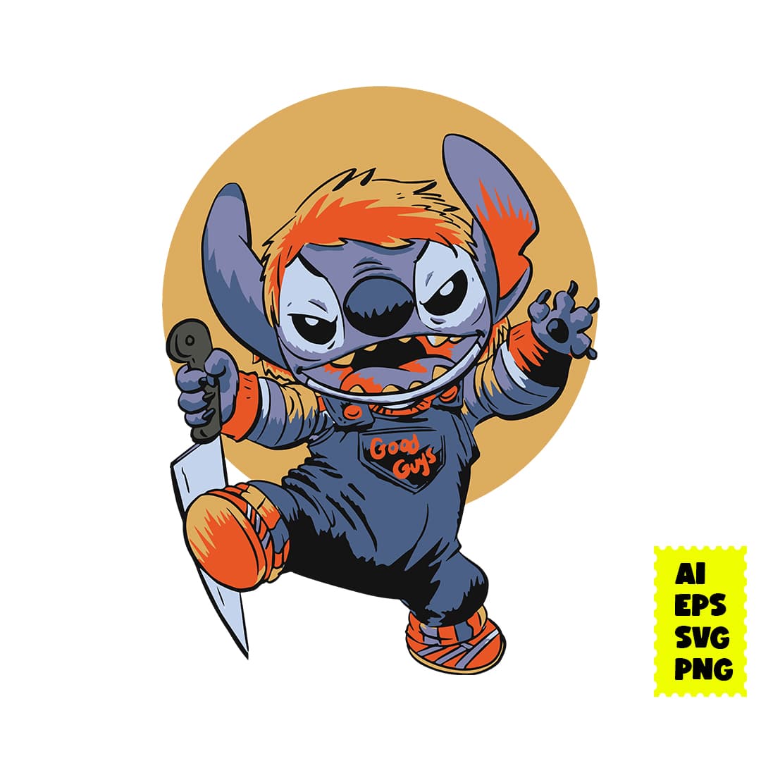 Stitch Killer Svg, Stitch Svg, Stitch Halloween Svg, Horror | Inspire ...