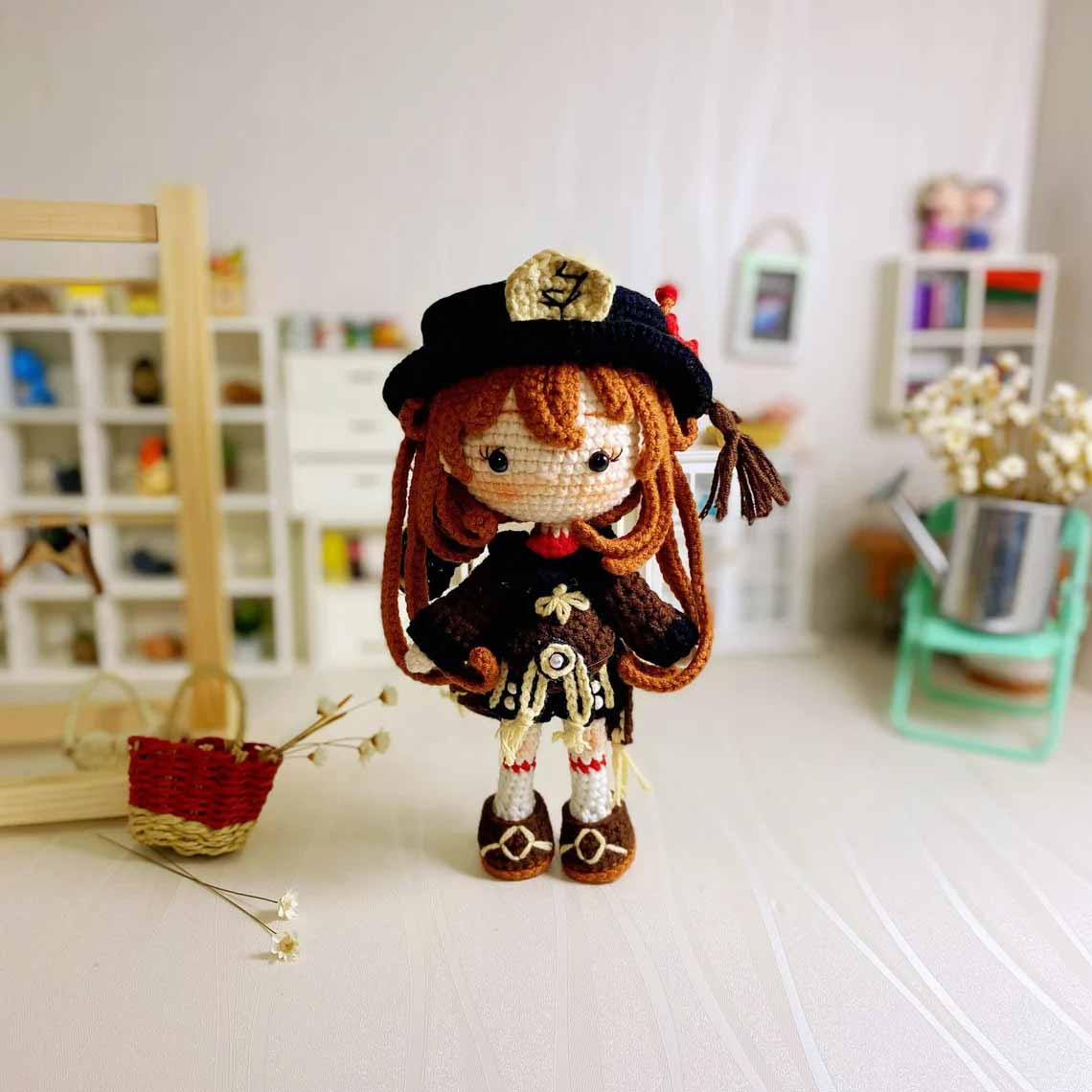 Hutao Genshin Impact Amigurumi Pattern, Handmade Crochet Ami | Inspire ...