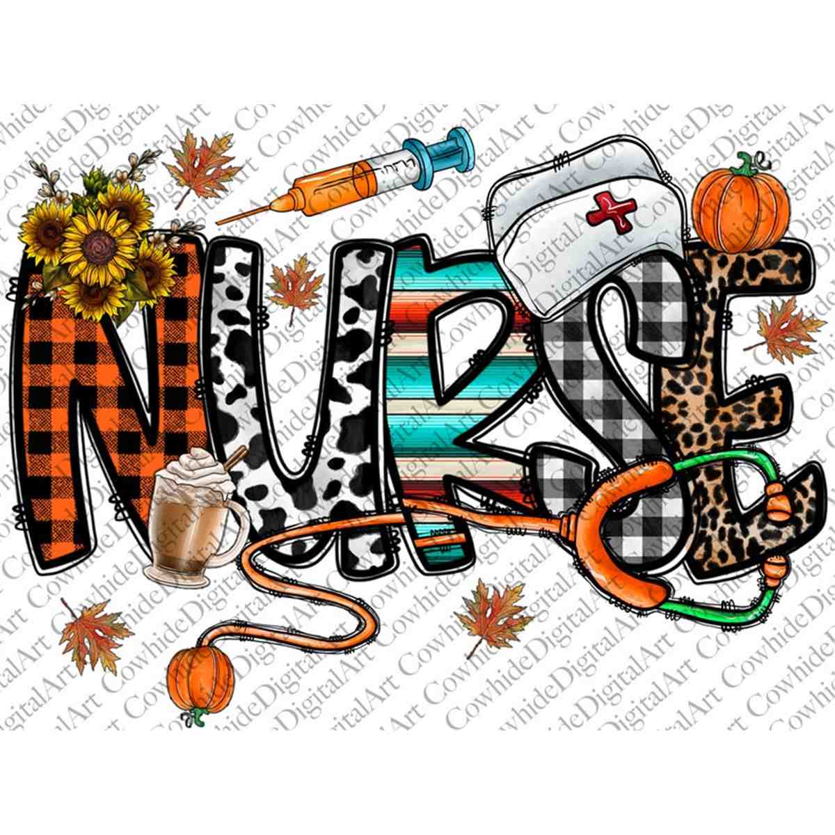 Thanksgiving Nurse Png, Fall Png, Fall Nurse ,Sublimation De - Inspire ...
