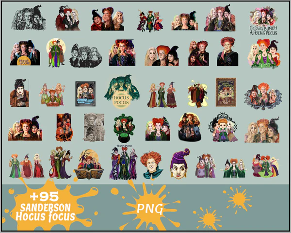 95 Hocus Pocus Png Bundle, Hocus Pocus Png, Halloween Subli | Inspire ...