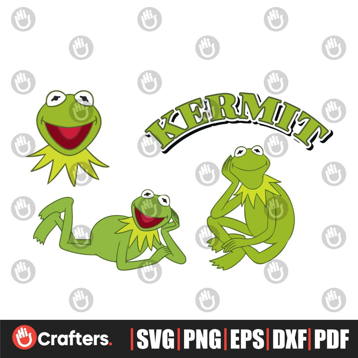 Kermit svg, Kermit the frog face svg, Vector kermit the frog - Inspire ...