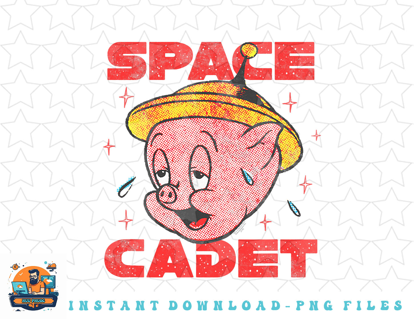 Looney Tunes Porky Pig Space Cadet png, sublimation, digital | Inspire ...