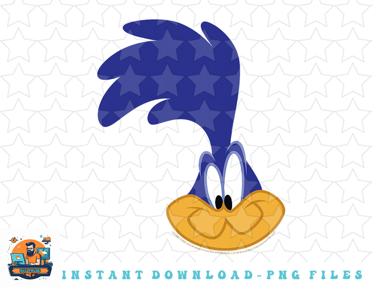 Looney Tunes Road Runner Big Face png, sublimation, digital | Inspire ...