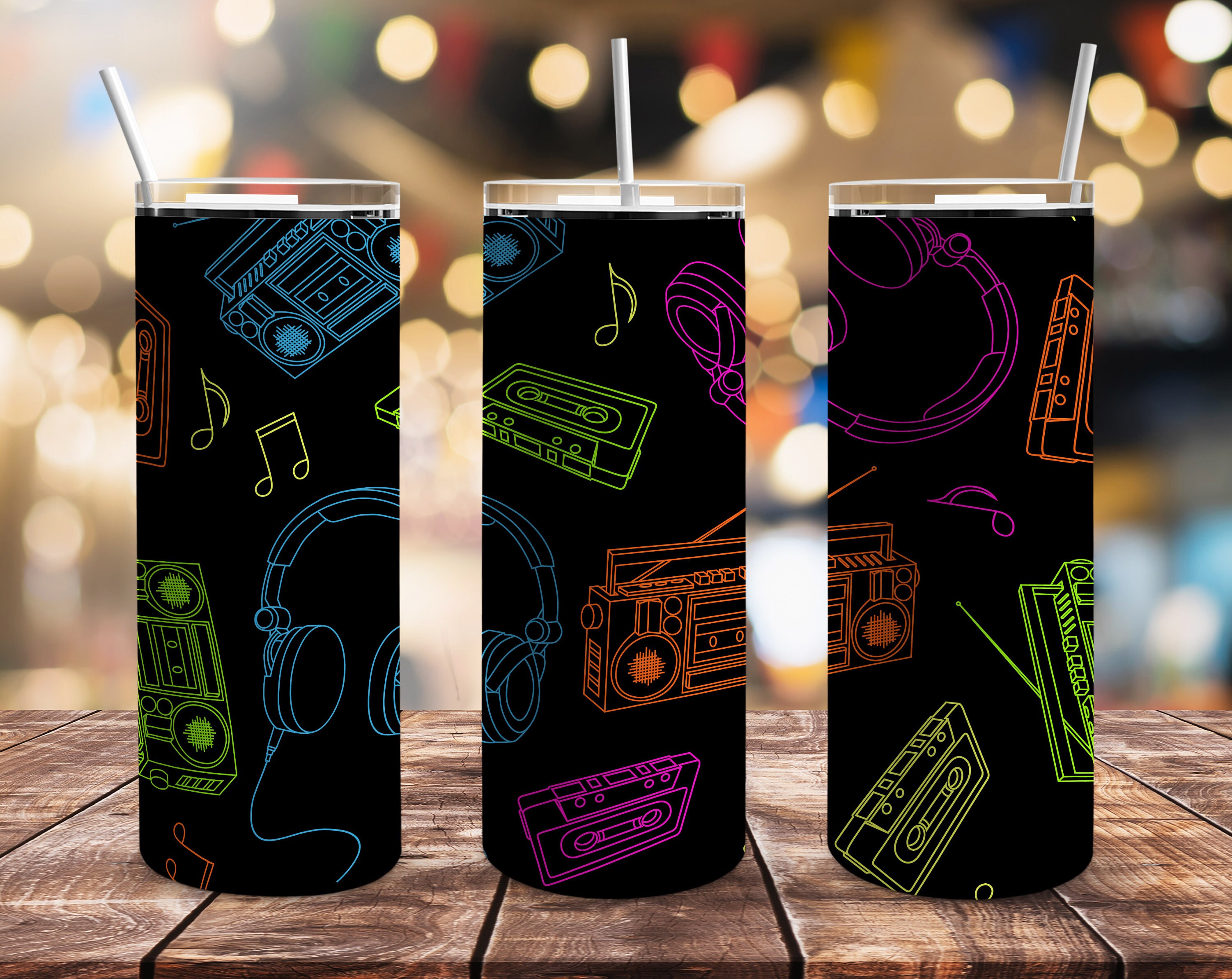Sobebear Music Tumbler, Music Tumbler, Music Skinny Tumbler | Inspire ...