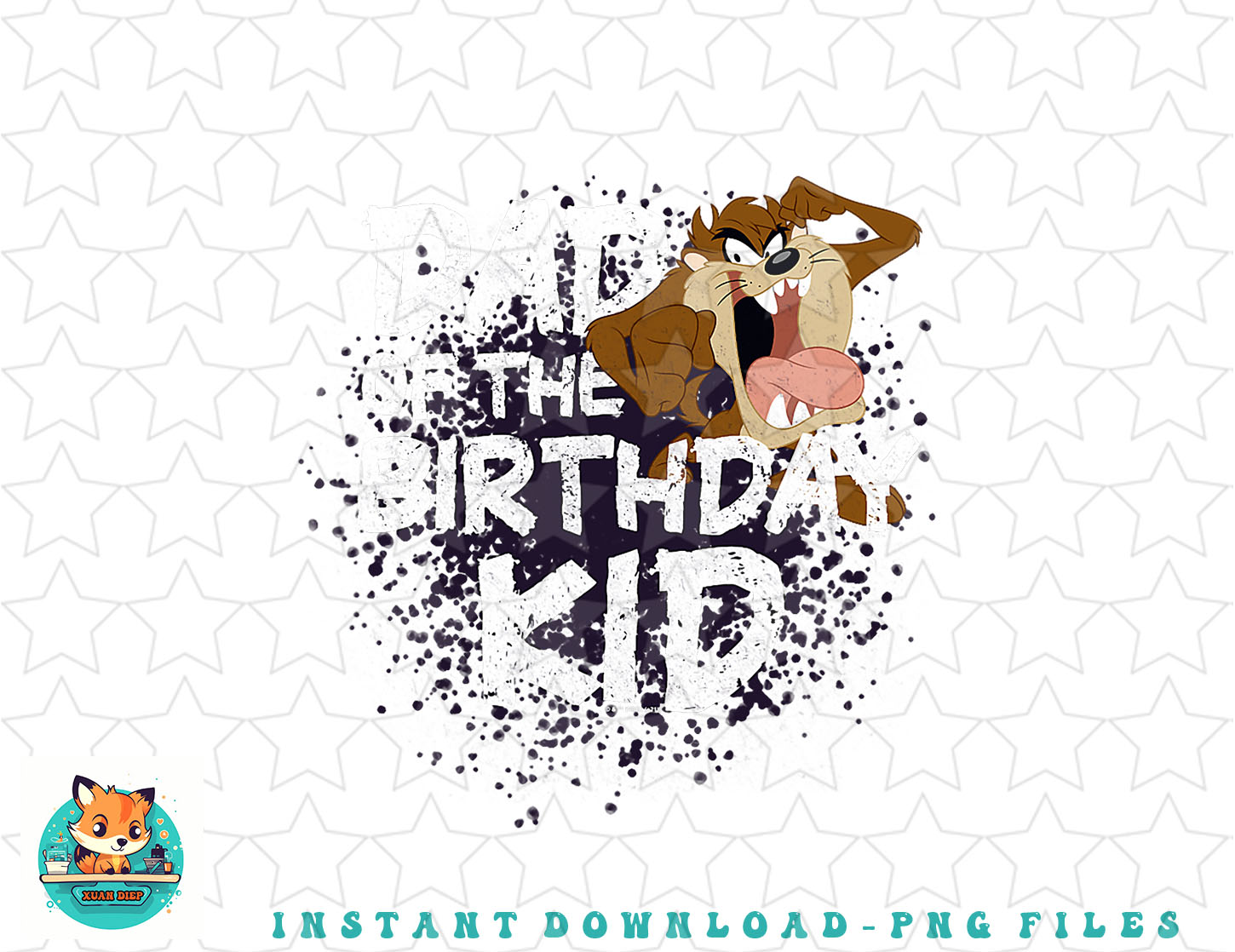 Looney Tunes Taz Dad Of The Birthday Kid png, sublimation, d | Inspire ...