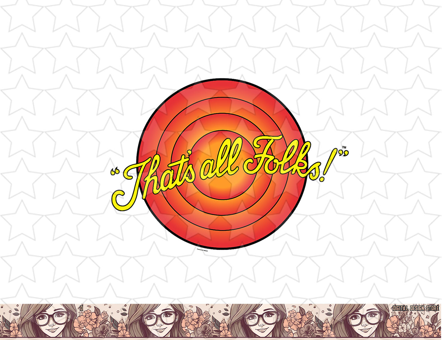 Looney Tunes Thats all Folks png, sublimation, digital downl | Inspire ...