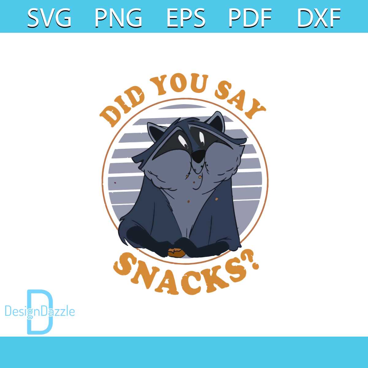 Retro Meeko Raccoon Did You Say Snacks Pocahontas Disney Svg | Inspire ...