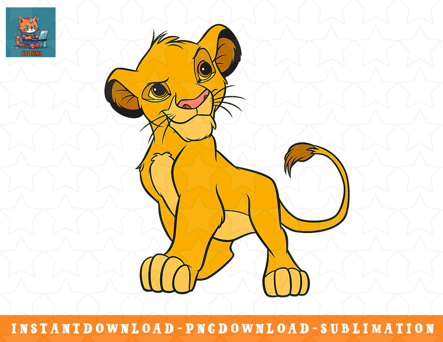 Disney The Lion King Young Simba Walking T-Shirt png, sublim | Inspire ...