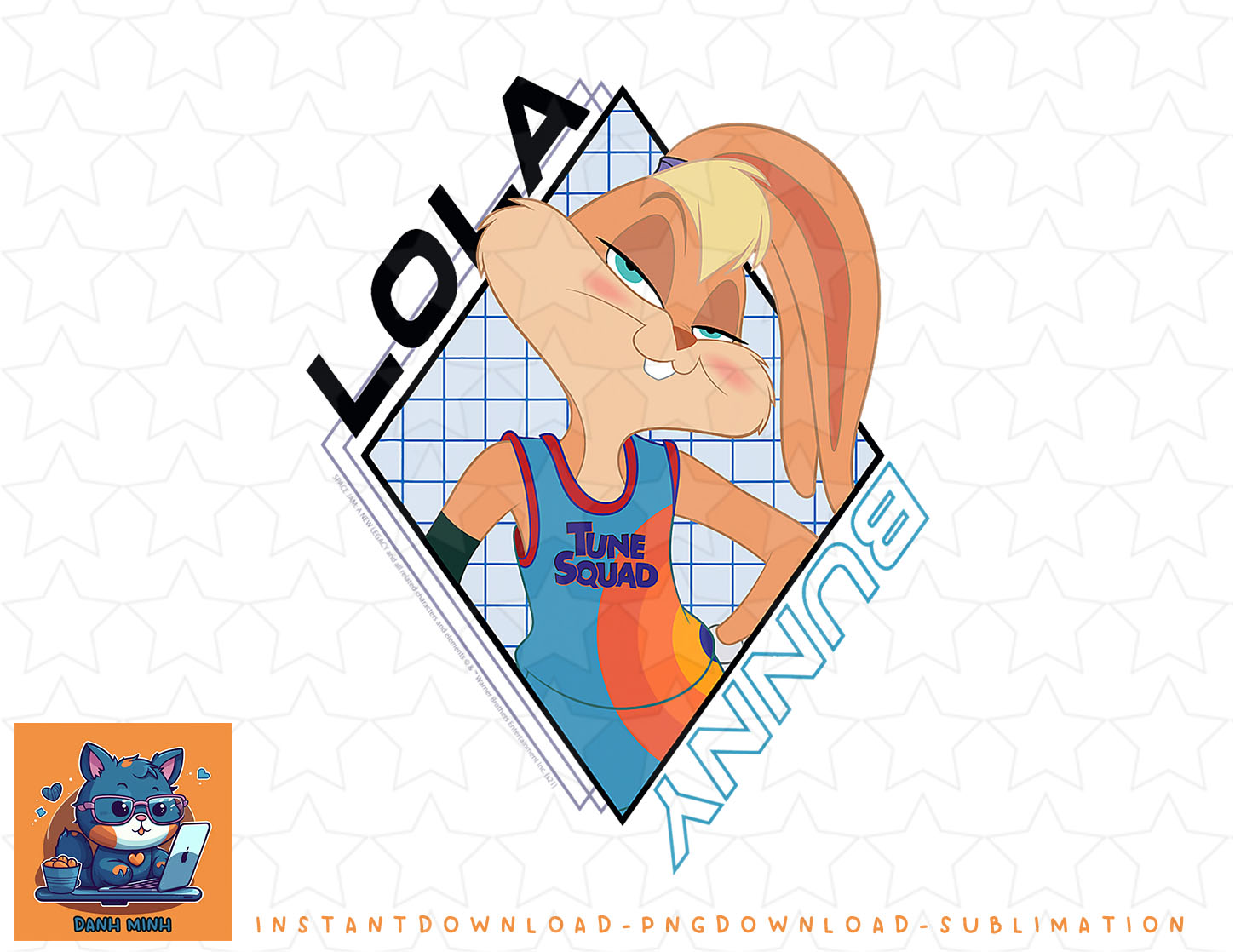 Space Jam A New Legacy Lola Bunny Grid png, sublimation, dig | Inspire ...