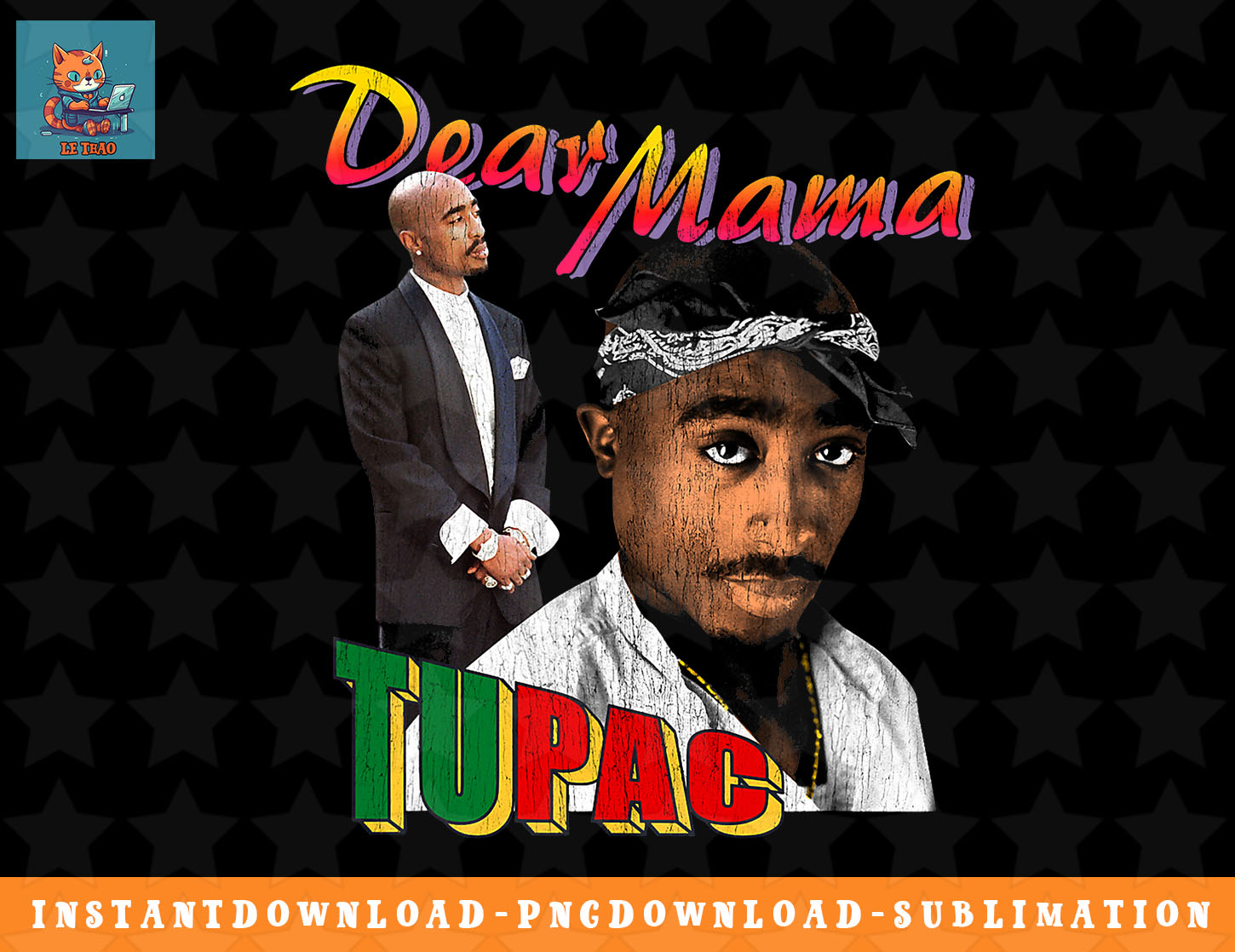 Official Tupac Dear Mama Photos png, sublimation, digital do | Inspire Uplift