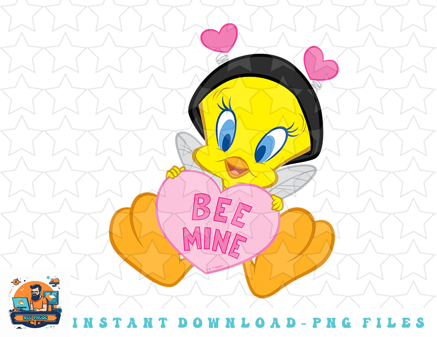 Looney Tunes Valentines Day Tweety Bee Mine png, sublimation | Inspire ...