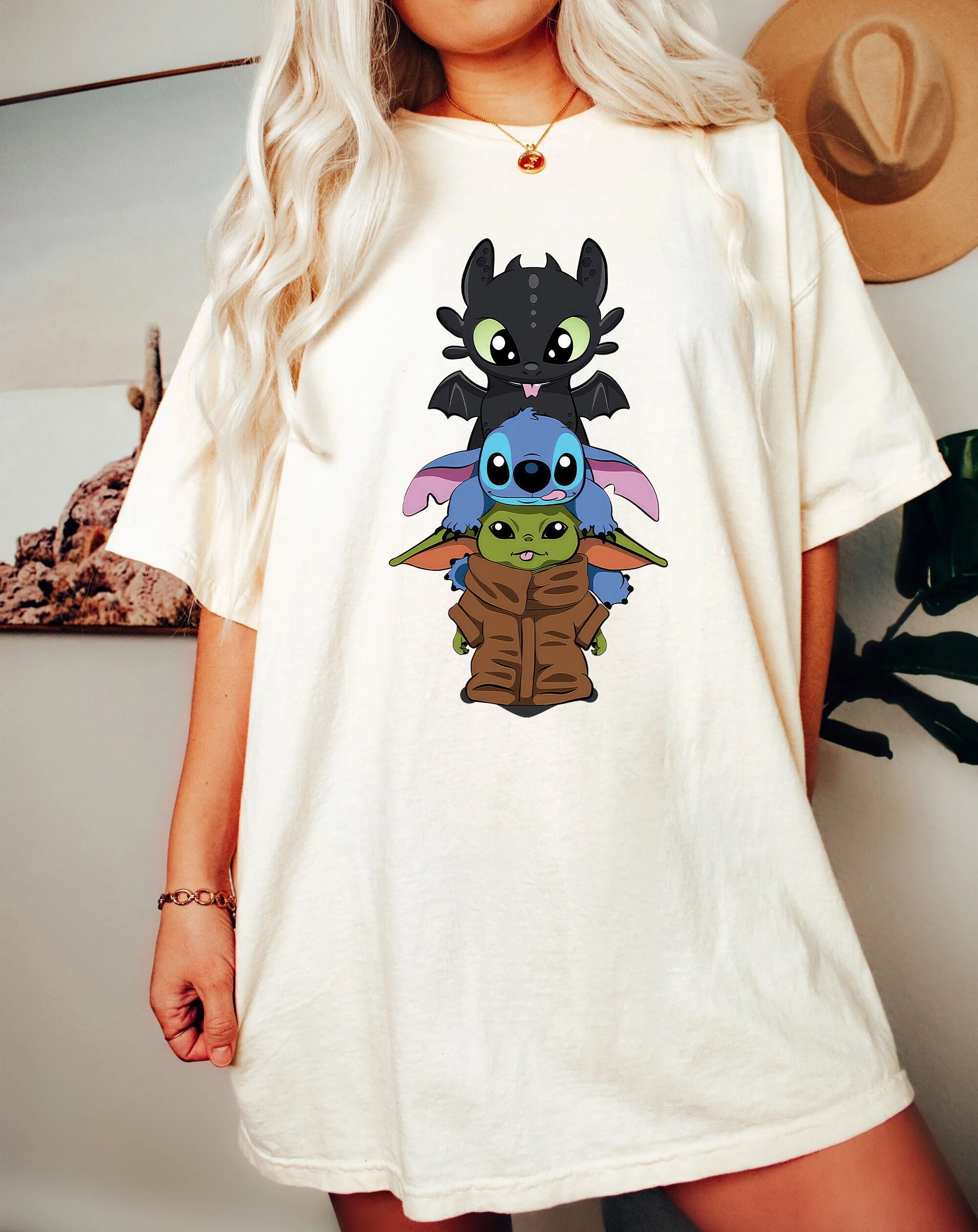 Disney Cute Stitch Baby Yoda Night Fury Toothless Co | Inspire Uplift