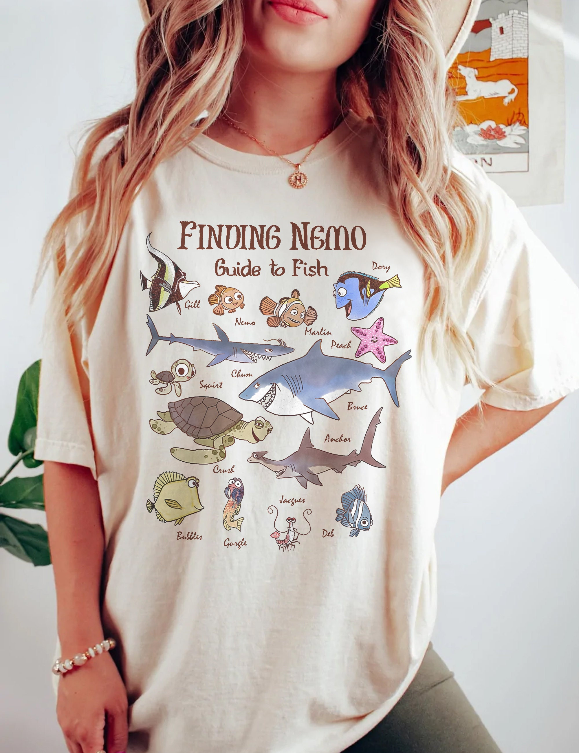 Retro Disney Pixar Finding Nemo Squad Fish Guide Gra - Inspire Uplift
